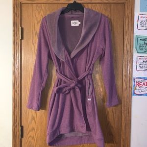UGG Intimates & Sleepwear | Nwot 498 Evie Cashmere Sweater Robe Grey ...